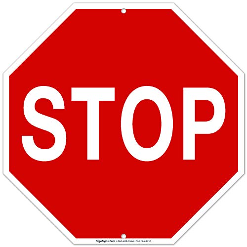 Stop Sign Room Décor, 12x12 Octagon alt Room Décor Aesthetic Rust Free ...