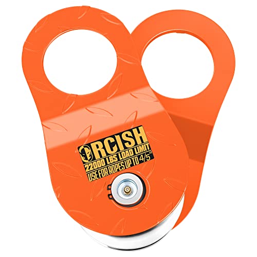 ORCISH 10 Ton Snatch Block, 22,000 LBS Capacity Block and Tackle Pulley ...