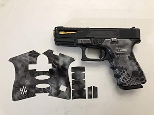 Handleitgrips Black Kryptek Vinyl Texture Wrap for Glock 19 and Glock ...