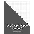 5x5 Graph Paper Notebook: Engineering Graph Paper, grid paper 5x5, each ...