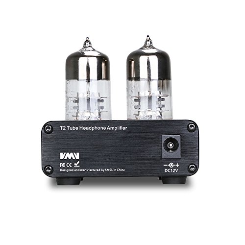 SMSL T2 Vacuum Tube Headphone Amplifier, Mini Audio HiFi Stereo ...