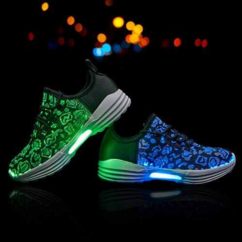DIYJTS LED Light Up Shoes for Men Women, Fiber Optic Shoes Luminous ...