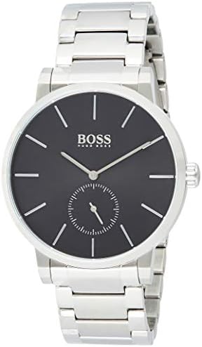 HUGO BOSS BLACK MEN'S BLACK DIAL STAINLESS STEEL WATCH - 1513501 price ...