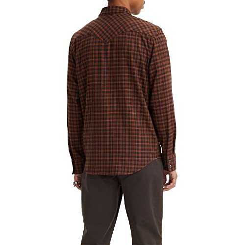 Mens+Size+5XL+Levi%E2%80%99s+Plaid+Pearl+Snap+Western+Flannel+Shirt for ...