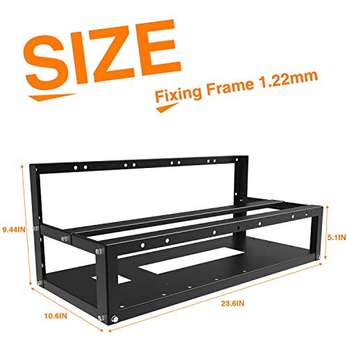 Mining Rig Frame Up to 8 GPU, Steel Open Air Crypto Mining Frame Rig ...