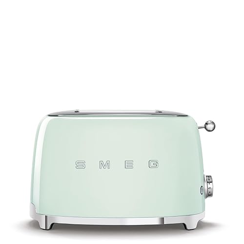 SMEG 2 Slice Toaster with 6 Presets and Defrost Function and Removable ...