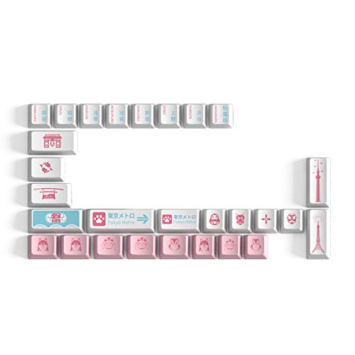 Akko World Tour Tokyo Theme 28-Key OEM Profile Dye-Sub PBT Novelty ...