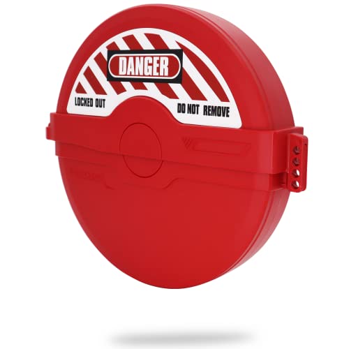 TRADESAFE Gate Valve Lockout - Red Lockout Tagout Valve Lock for 13 ...