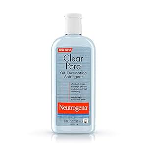 Amazon.com : Neutrogena Clear Pore Oil-Eliminating Astringent with ...
