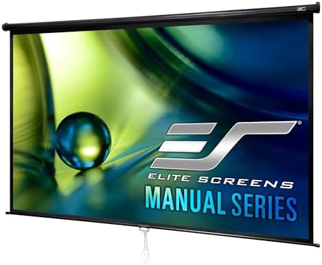 سعر Elite Screens Manual Series, 142-INCH 16:9, Pull Down Manual ...