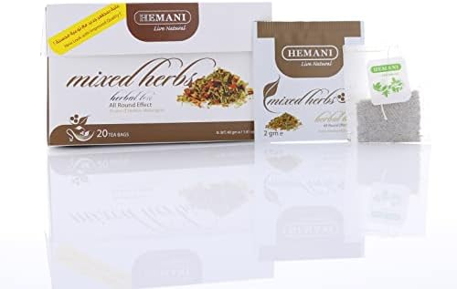 Hemani Mix Herbs Herbal Tea 20 Bags, for Refreshed & Relaxed Day, Eases ...