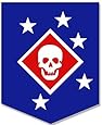 Amazon.com: American Vinyl Black & White MARSOC Raiders Skull and Stars ...