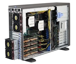 Supermicro SYS-7048GR-TR SuperWorkstation Tower Desktop, 0 MB RAM, No ...