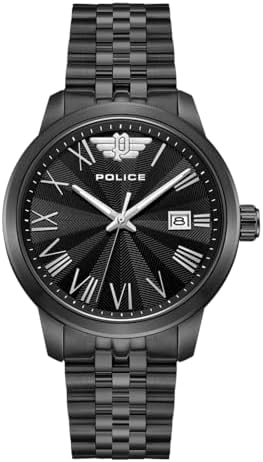 سعر Police Raho Gents Analog Watch With Black Dial & Black Bracelet ...