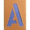 Headline Sign - Letter Stencil Set, 12-Inch Capital Letters A to Z ...