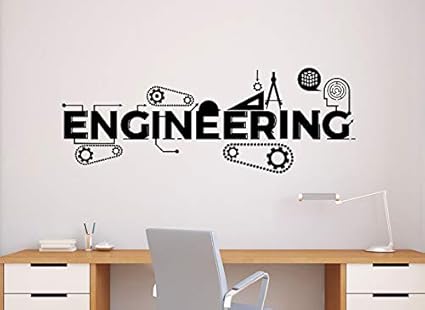 Engineering Wall Decal Sticker Motivational Office Science Education ...