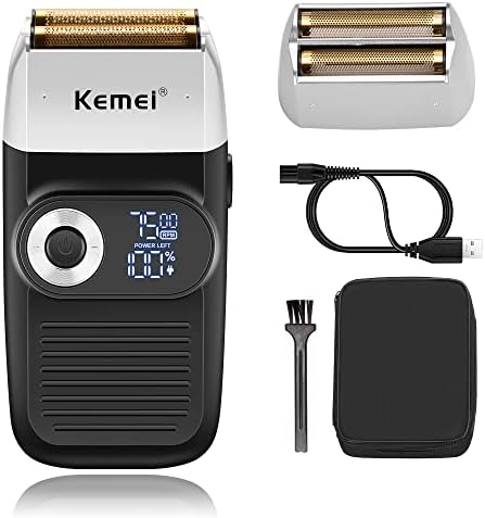 Kemei Foil Shavers for Men Electric Razor with Bald Trimming Cordless ...