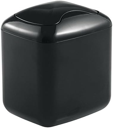 mDesign Bathroom Vanity Bin - Bedroom Bin & Rubbish Bin For Bedrooms ...