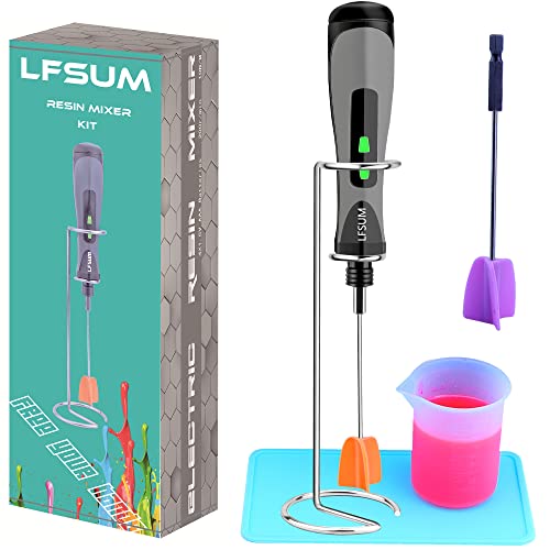 Electric Epoxy Resin Mixer,Handheld Resin Mixer for Minimizing Bubbles ...