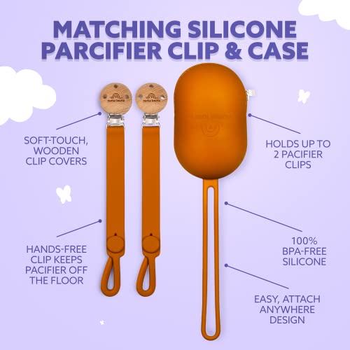 Nurse Laurie Silicone Pacifier Holder Clip Combo Pack, 2 Pacifiers ...