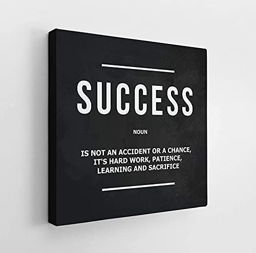 6x Motivational Wall Art Office Decor Canvas Prints Grind Hustle Success Execution Persistence ...