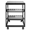 VEVOR 12U Open Frame Server Rack, 23''-40'' Adjustable Depth, Free ...