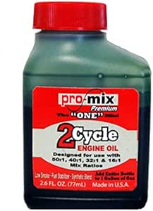 Amazon.com : Pro Mix 2.6-oz 2-Cycle Synthetic Blend Engine Oil : Garden ...