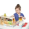 Melissa & Doug Wooden Slice & Stack Sandwich Counter with Deli Slicer ...