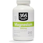 Amazon.com: 365 by Whole Foods Market, Magnesium 200Mg, 60 Tablets