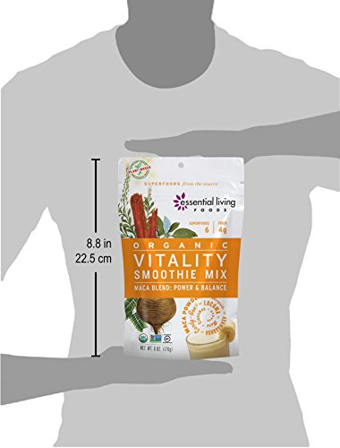 Essential Living Foods Organic Vitality Maca Blend Smoothie Mix, With ...