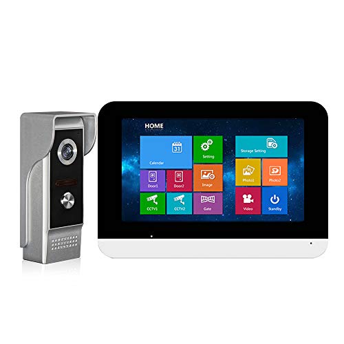 Touch Screen Video Doorphone 7 inch LCD Monitor with OSD Menu Wired ...