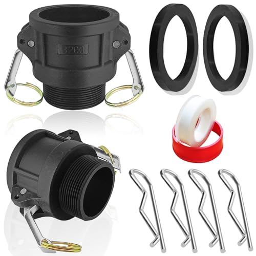 Mua 2PCS Polypropylene Cam lock Fittings, 2" Type B Poly Plastic Cam ...