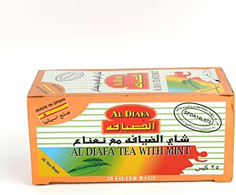 سعر شاي الضيافة بالنعناع للتخسيس، 25×1.6غ، عبوة مكونة من قطعة واحدة فى ...