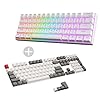 RK ROYAL KLUDGE RK61 Mechanical Keyboard and 115 Classical PBT Keycaps ...