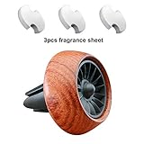 Wooden Aromatherapy Essential Oil Diffuser Car Vent Clip