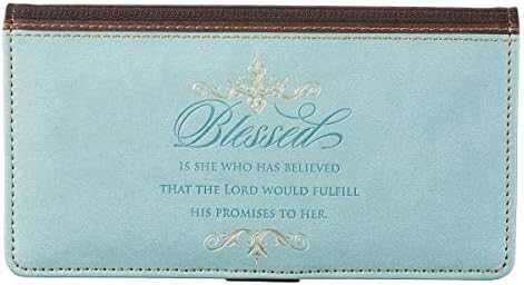 Christian Art Gifts Checkbook Cover for Women with Scripture - Blessed ...
