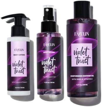 Favelin Pamper Pack Fun Size Violet Twist 125 ml Travel Set (Body ...