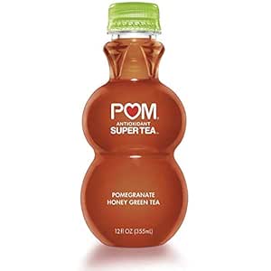 POM Super Tea, Pomegranate Honey Green Tea, 12 Fl Oz Bottle: Amazon.com ...