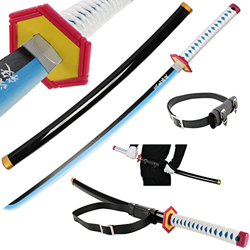 Elervino Bamboo Demon Slayer Sword Cosplay, Katana Sword Samurai Anime ...