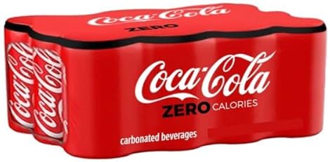 سعر Coca Cola Zero Carbonated Soft Drink, Cans, 12 x 355 ml, Red فى ...