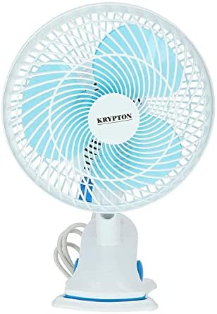 Krypton Table Fan, 8 Inch, Blue/White price in UAE | Amazon UAE | kanbkam