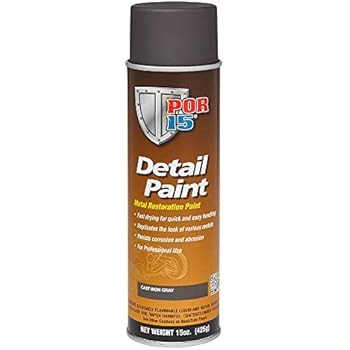 Amazon.com: POR-15 45918 Top Coat Chassis Black Spray Paint, 15. Fluid ...