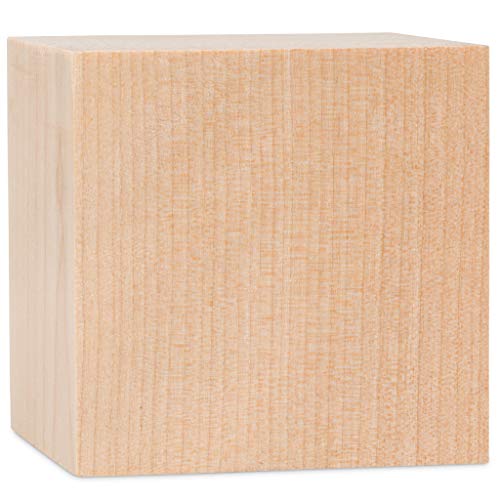 Wood Blocks, 2 Inch Cubes, 250 Pack, Unfinished Wooden Toy Craft Supply ...