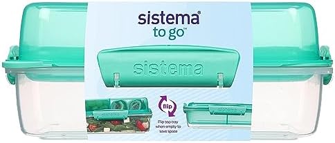 سعر Sistema 21710 1.8L Lunch Stack to Go Rectangle Assorted Colours ...