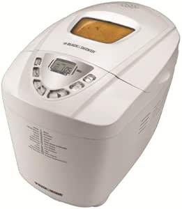 Amazon.com: Black & Decker B6000C Deluxe 3-Pound Bread Maker, White ...
