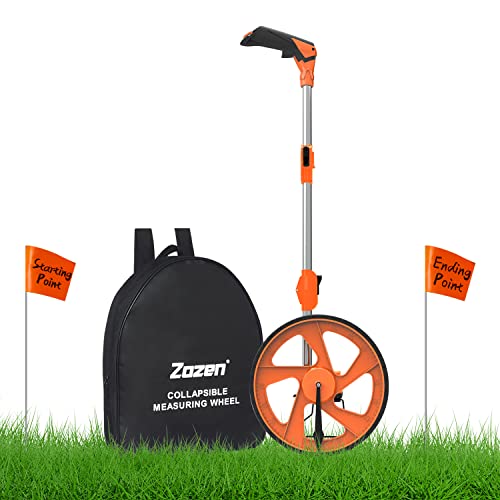 Zozen Distance Measuring Wheel with Marking Flags, Measure Wheel ...