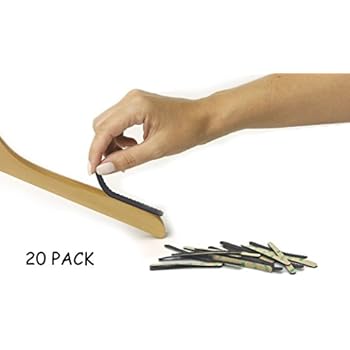 Amazon.com: BCP 100 Pcs Clear Non-Slip Rubber Clothes Hanger Grips ...