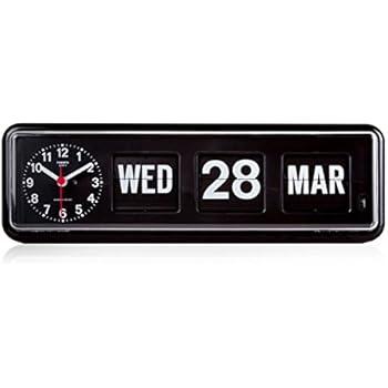 Amazon.com: Large Number Wall Hanging Flip Clock / Calendar: Home & Kitchen