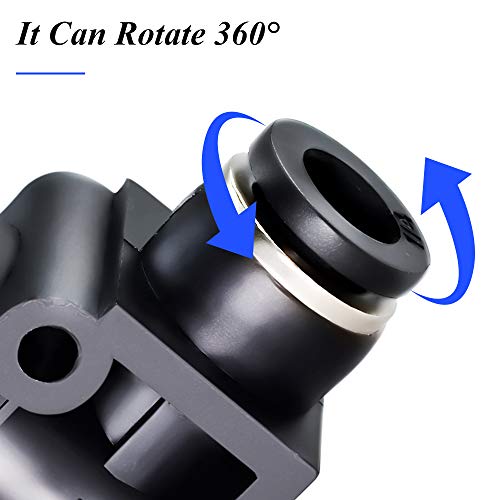 TAILONZ PNEUMATIC Air Flow Control Valve Tube 2 Way Rotary Type Hand Valve HVFF-5/32 1/4 5/16 3/ ...