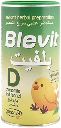 Blevit Plus Instant Tea Preparation Camomile and Fennel, 200g - Pack of ...